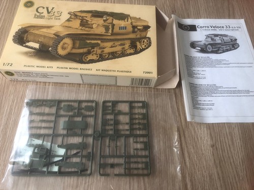 MAQUETTE 1/72 ITALIAN LIGHT TANK CV33 DOC MODELS RARE | eBay