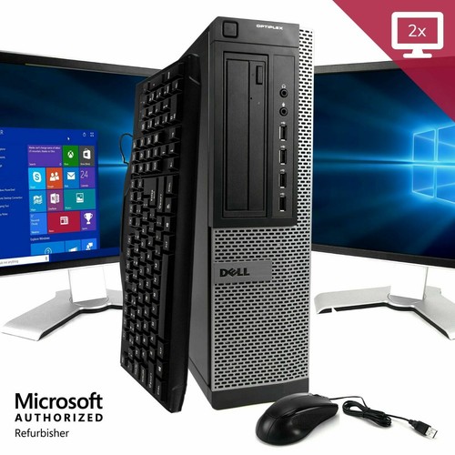 Dell Desktop Computer Intel i5-2nd 16GB 512GB SSD 2TB HDD New 24"LED ...