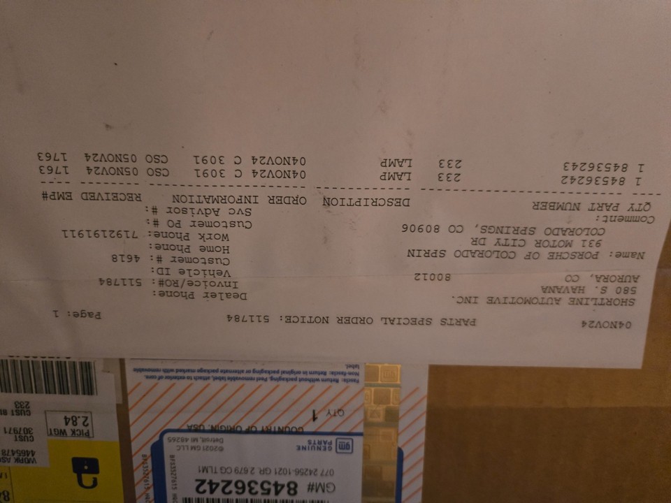 OEM GM 84536242 - Left Side Tail Light For 2015-2020 GMC Yukon XL LED ...