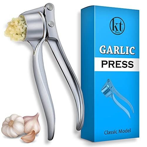 Garlic Press Mincer Ginger Crusher Squeezer Heavy Duty l Garlic Presser ...