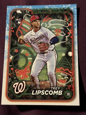 2024 Topps Holiday #H91 Trey Lipscomb RC Washington Nationals | eBay
