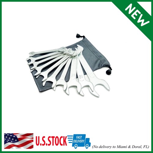 8mm thru 24mm Double Ended Cone Wrench Spanner Tool Kit Bicycle Bike ...