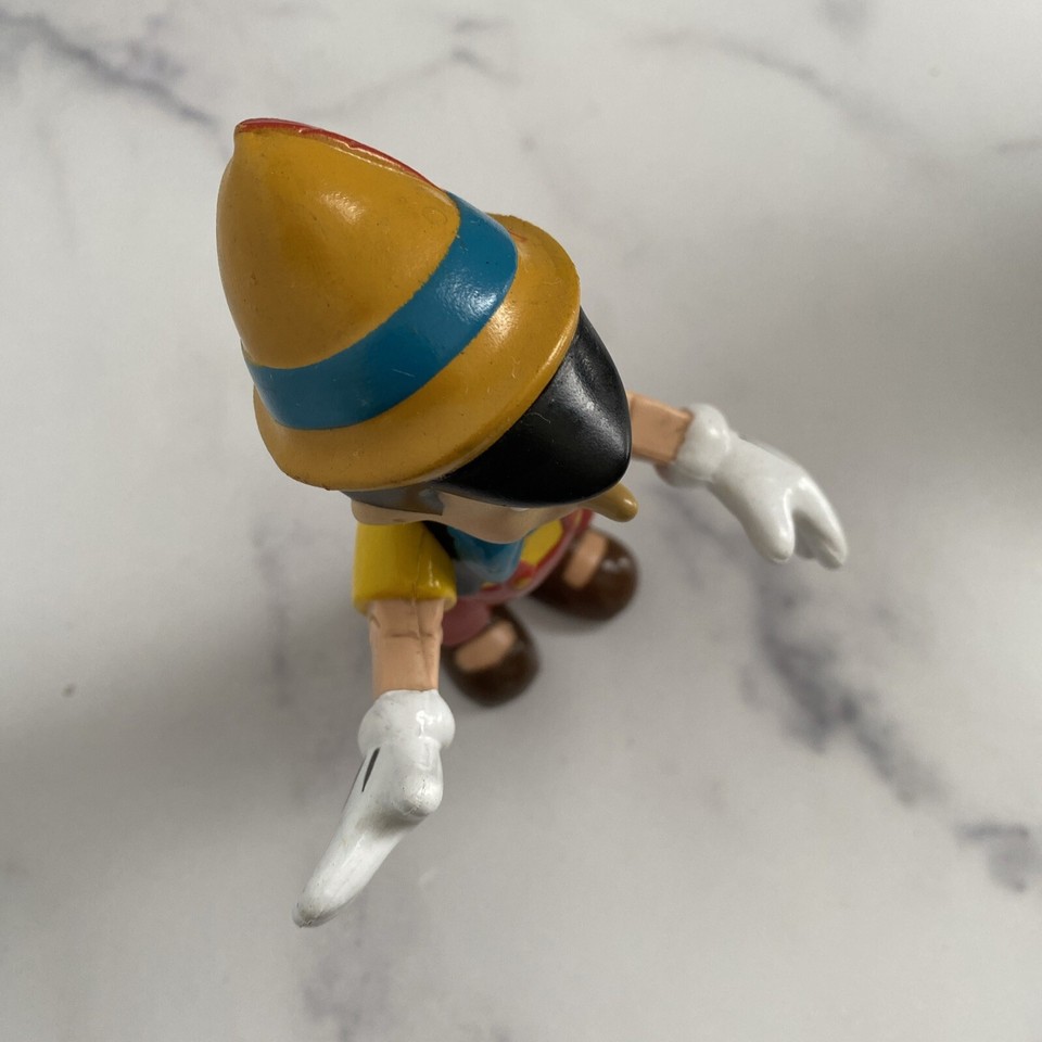 VTG 1968 Disney 6” Articulated Pinocchio Plastic Figure Walt Disney ...