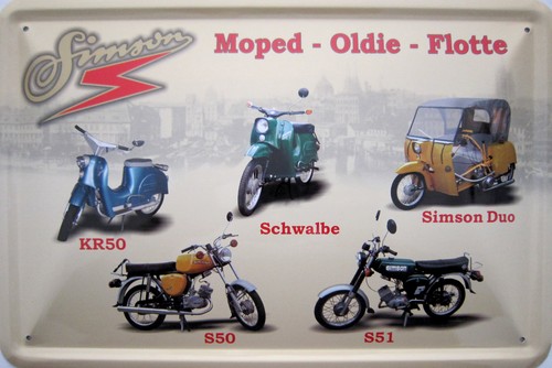 Schild Blechschild 20x30 cm - Simson KR50 Schwalbe Duo S50 S51 Moped | eBay
