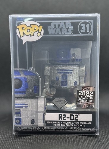 Funko Pop! Star Wars - R2-D2 (Diamond Glitter) - Star Wars Celebration ...