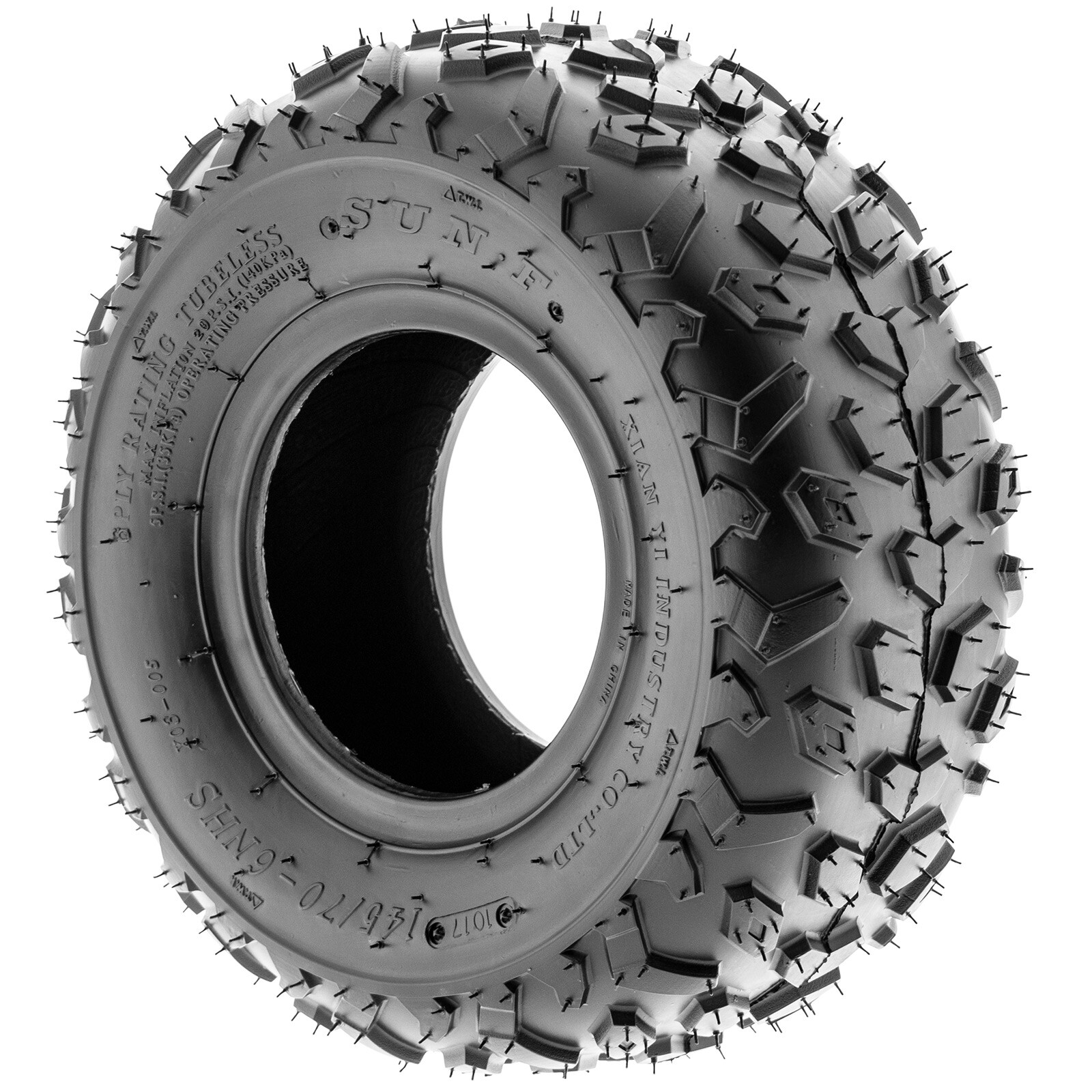 Set of 2, SunF 145/70-6 145/70x6 14x6-6 ATV UTV Tires 6 Ply All Trail ...