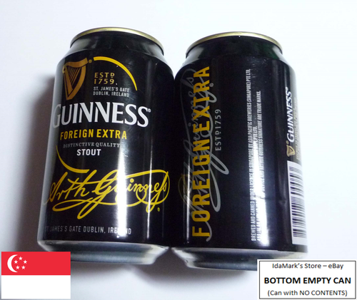 VIDE - GUINNESS STOUT BEER canette SINGAPOUR SIGNATURE OR 330 ml ...