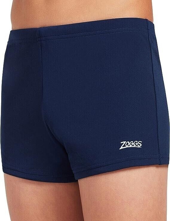 Zoggs Boy's Swim Shorts Cottesloe Hip Racer Board Shorts, Navy, 12-13 ...