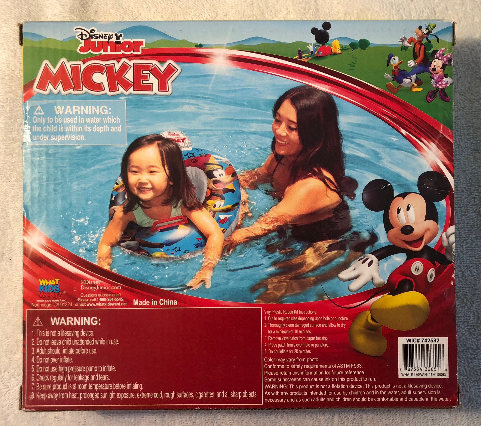 Disney Junior Ride-in Float Seat Mickey Mouse Floatie for sale online ...