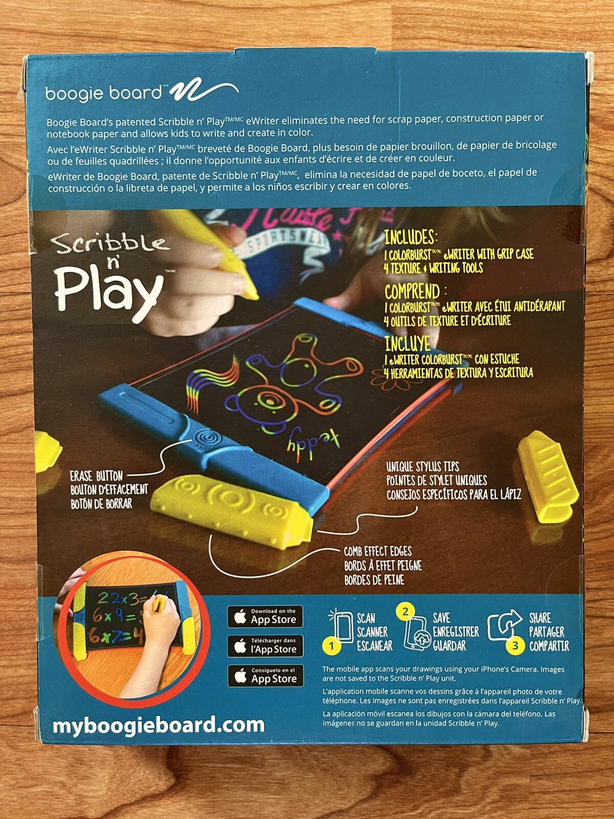 Boogie Board Scribble n Play Color Burst LCD Writing eWriter 3 Drawing ...