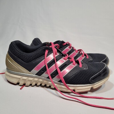 Adidas RUN ST Running Shoes Women"s Black and Pink size 9 Athletic ...