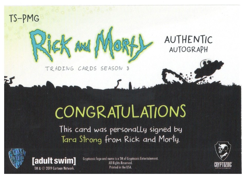 Rick And Morty Season 3 Tara Strong as Stacy Autograph Card 053/120 ...