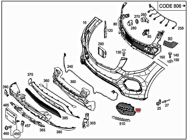 MERCEDES BENZ 1668852822 Genuine OEM Factory Original Cover for sale ...