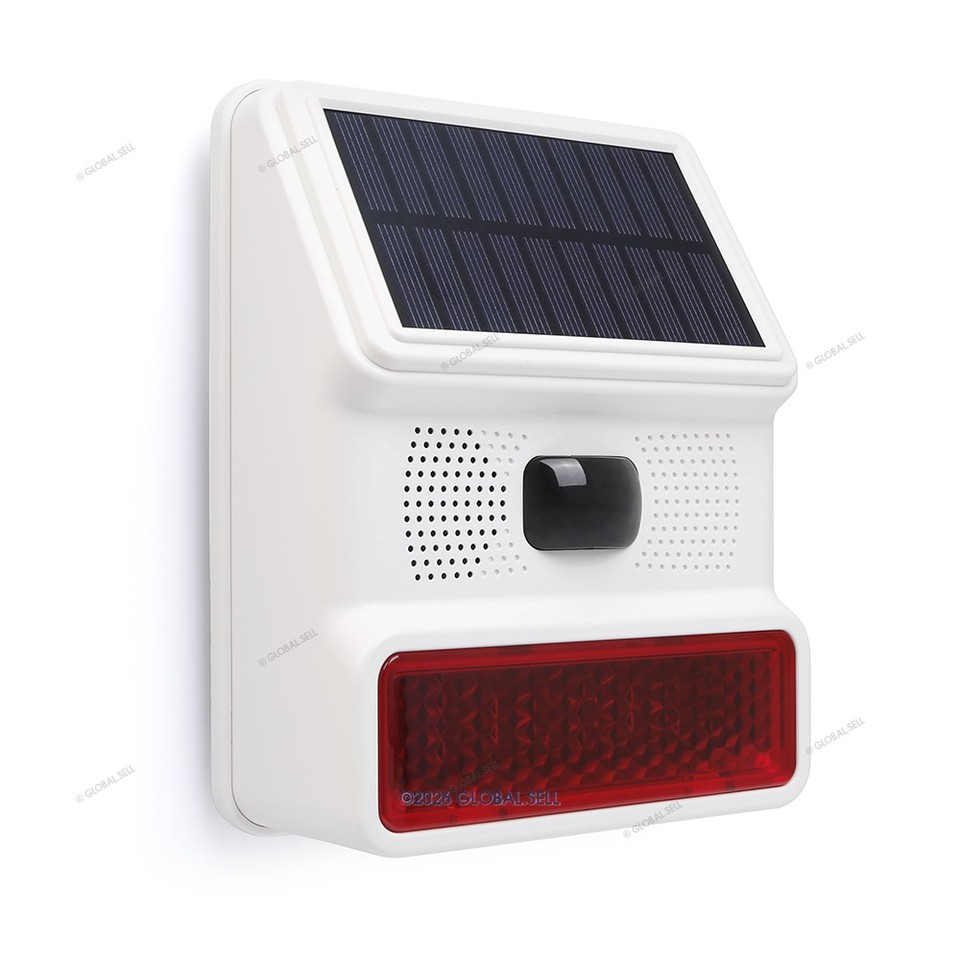 Solar Powered Waterproof Wireless Strobe Siren For HOMSECUR WIFI 4G ...