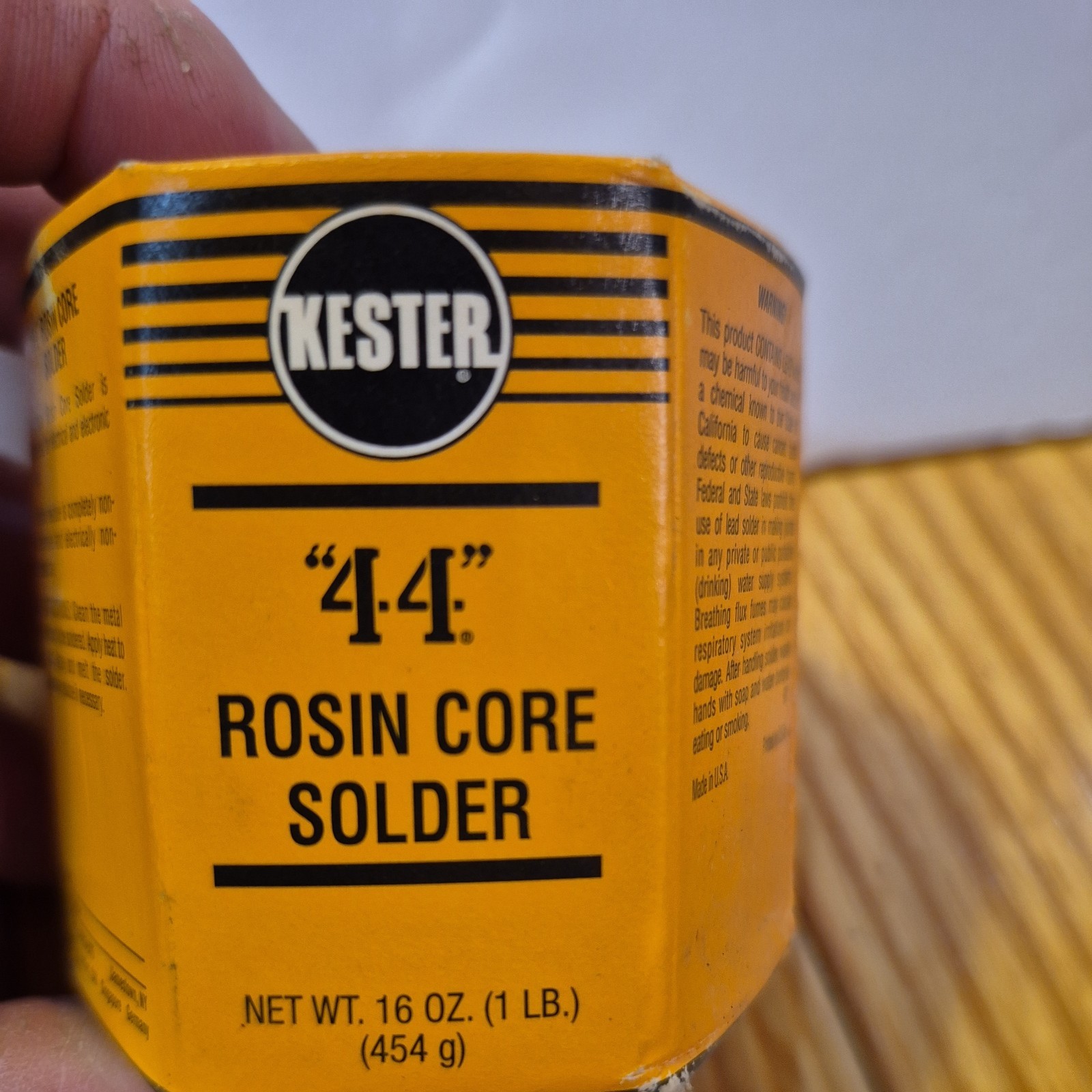 VINTAGE KESTER "44" ROSIN CORE SOLDER 66/44 .020 - 1 lb | eBay