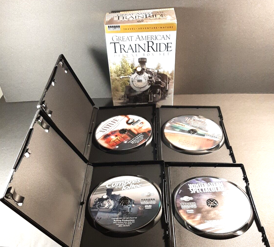 Great American Train Ride Collectors Set 4 DVDs Like New TOPICS ...