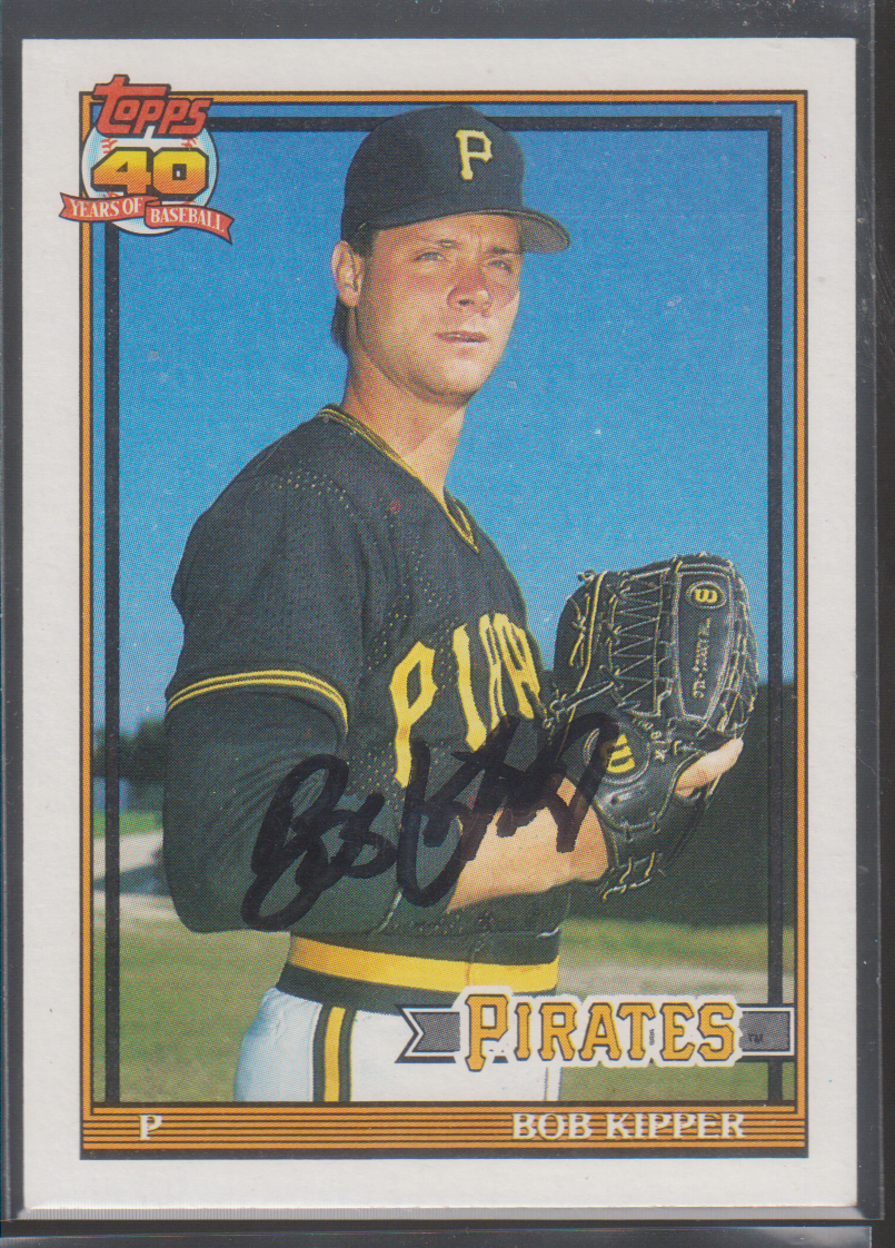 Autographed 1991 Topps Bob Kipper - Pirates | eBay