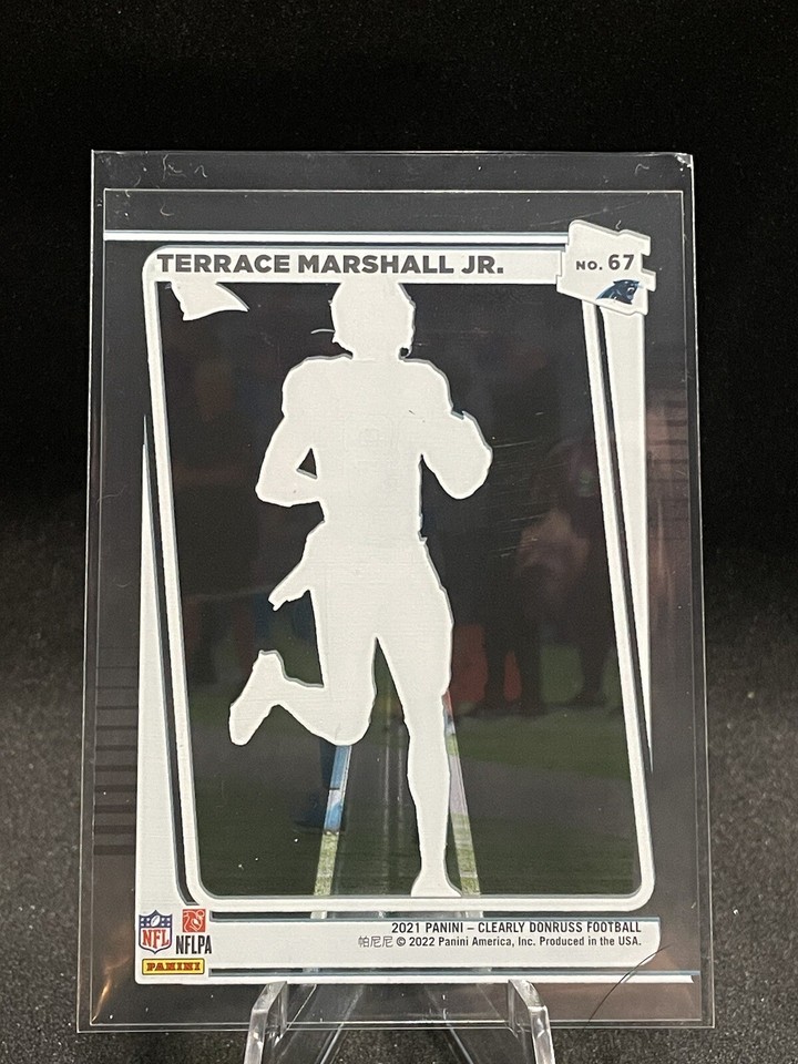 2021 Clearly Donruss Football #67 Rated Rookie Terrace Marshall Jr. WR ...
