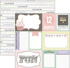 Baby's First Year, Girl, 13 sheets, scrapbook paper - Scrapbook Customs ...
