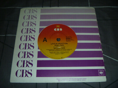 Michael Bow ‎– Love & Devotion Original 1987 Aust release 7" vinyl ...