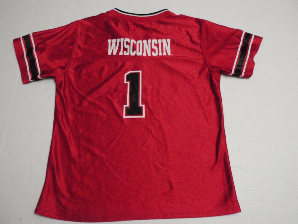 Woman Wisconsin Badgers Football Campus Heritage Jersey Women Large #1 ...