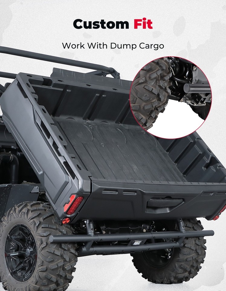 Heavy Duty Rear Bumper w/ LED Light for Can Am Defender HD5/8/10 MAX ...