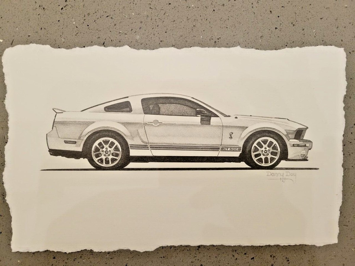 Shelby Mustang Drawings