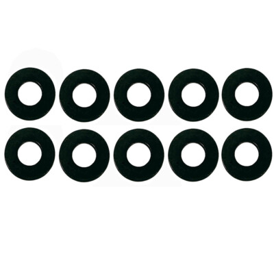 10 Pc T316 Stainless Steel 1/4" ID Flat Washer Black Oxide Flat Washer ...