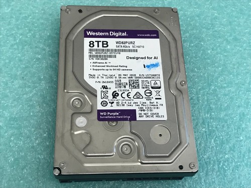 WD Purple WD82PURZ-85TEUY0 8TB 3.5" SATA Surveillance Hard Drive - HD38 ...