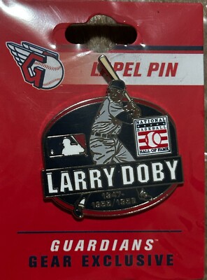 Larry Doby, Baseball Hall of Fame Induction 1998 Pin,Cleveland ...