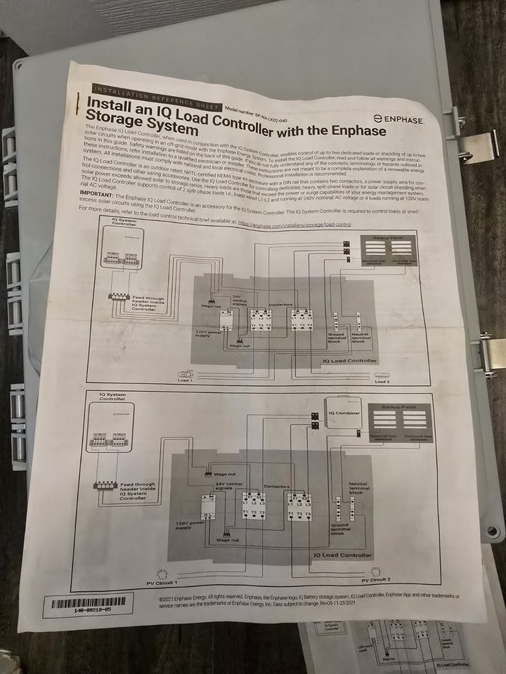 Enphase iQ Load Controller EP-NA-LK02-040 New | eBay