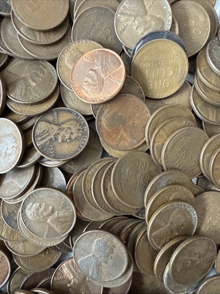 Lincoln Wheat Cents 1000+, Coins In Photo are Coins received. Free ...