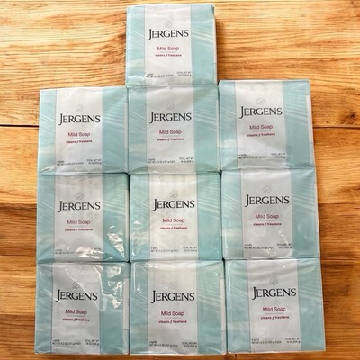 (10)Packs Jergens Mild Soap. 4-4.5oz Bars Per Pack. Total 40 BARS. FREE ...
