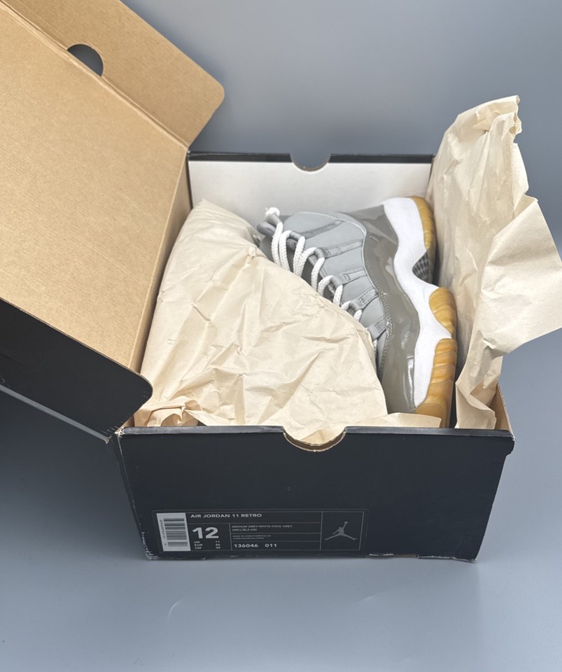 Nike Air Jordan 11 Retro XI Cool Grey 2001 OG 136046-011 Men’s Sz 12 w ...