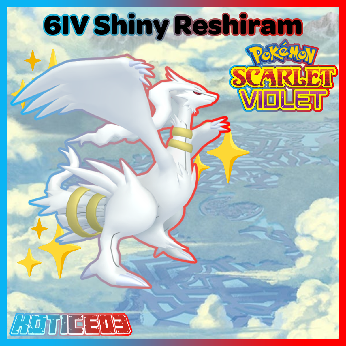 Shiny Reshiram Pokemon Card