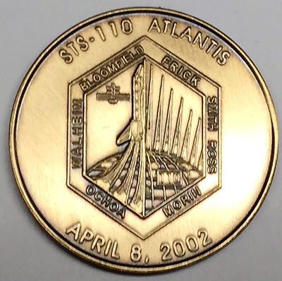 N110 NASA SPACE SHUTTLE COIN / MEDAL, ATLANTIS, STS-110 | eBay