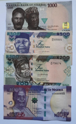 NIGERIA NEW 100 200 500 1000Naira UNCIRCULATED BANKNOTES 2022 | eBay