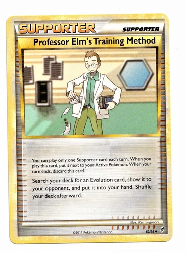 Pokemon Card Professor Elm's Training Method 82/95 Supporter Call of ...
