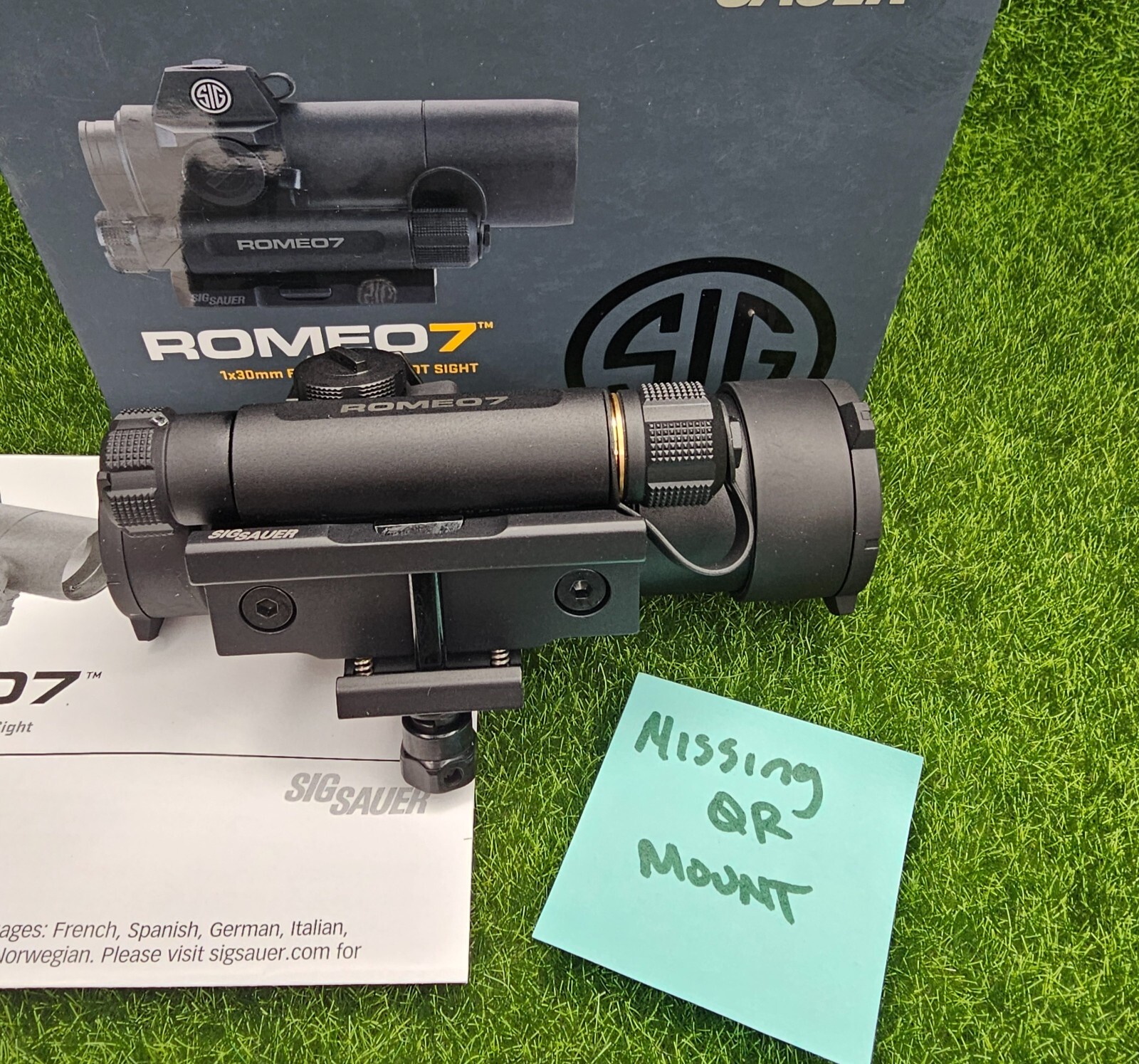 Sig Sauer ROMEO7 1x30mm Red Dot Sight #SOR71001 w/ 2 MOA Dot Reticle | eBay