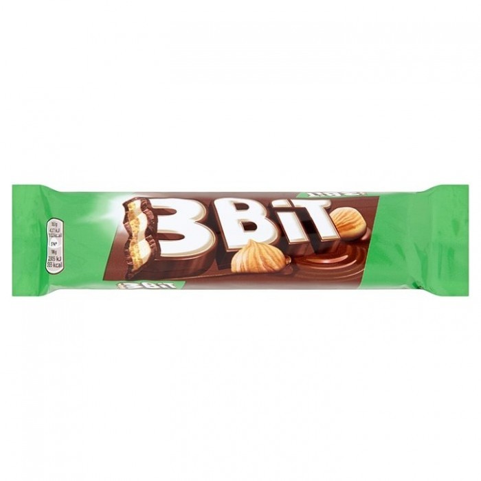 6 x 3BIT Milk Chocolate & Hazelnut Cream Covered Biscuit Bars 6 x 46g 1 ...