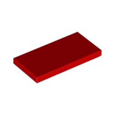 Lego Bricks 10x Bright Red 2x4 Tile Flat Thin Studless Plate 4560179 ...