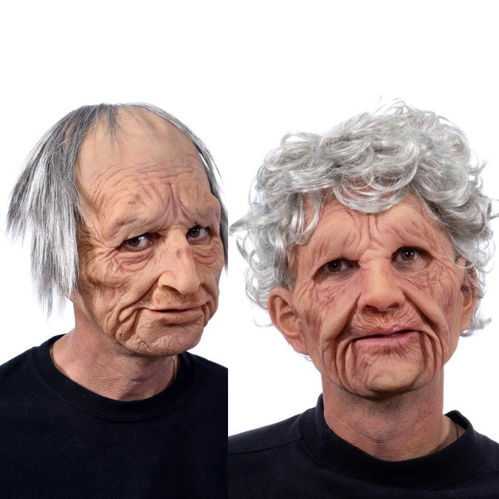 Wrinkled Old Man Face