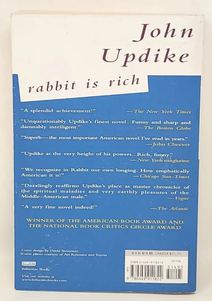 Rabbit Is Rich Paperback John Updike 9780449911822| eBay