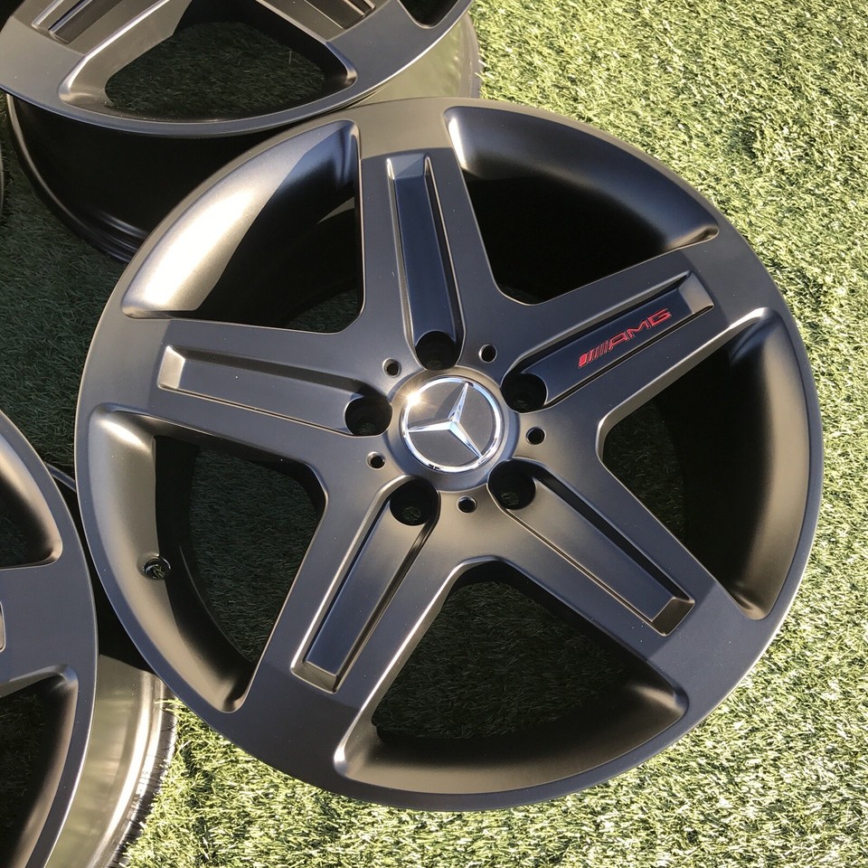 19" AMG G500 G550 RIMS G63 WHEELS STOCK RED AMG BLACK RIMS STOCK ...