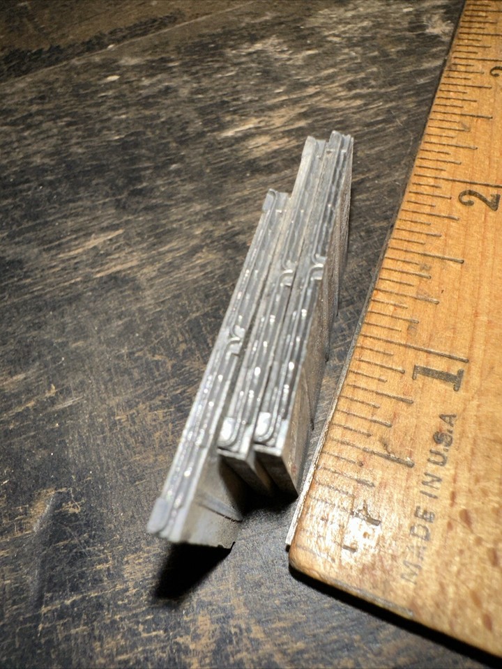 Printing Blocks “ 3 Decorative Ornamental Borders “ Thin Lead Blocks | eBay