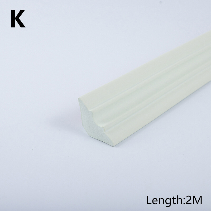 Self Adhesive Wall Trim Sticker Internal Corner Molding Soft Edge Decor ...