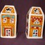 Pair Gingerbread House Tea Light Candle Holder Christmas Holiday Ganz ...