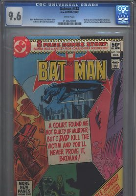 Batman #328 CGC 9.6 (1980) Joe Kubert Cover White Pages | eBay