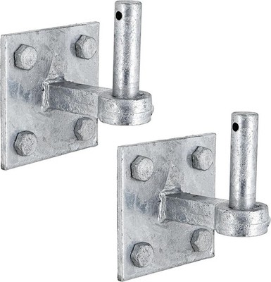 IRONTITE® 2 Pack Heavy Duty Galvanised Gate Hinges, 19mm Pin, 100mm (4 ...