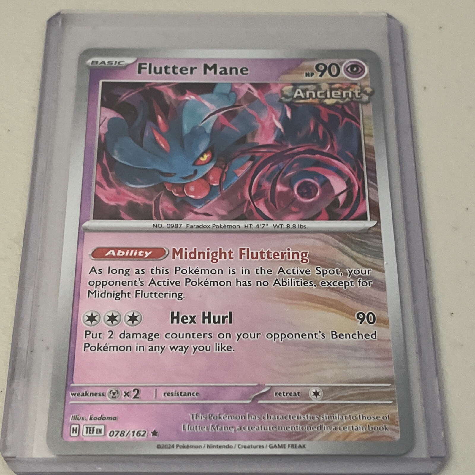 Flutter Mane Reverse Holo 078/162 Temporal Forces | eBay
